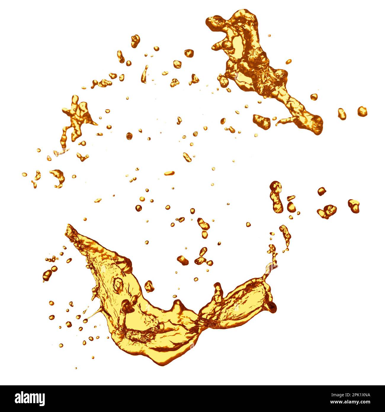 Natural organic cooking oil splashing on white background Stock Photo ...