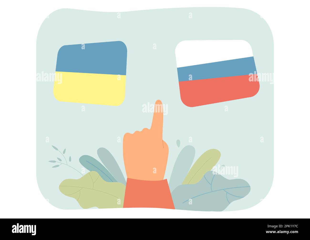 Hand stop russian war Cut Out Stock Images & Pictures - Alamy