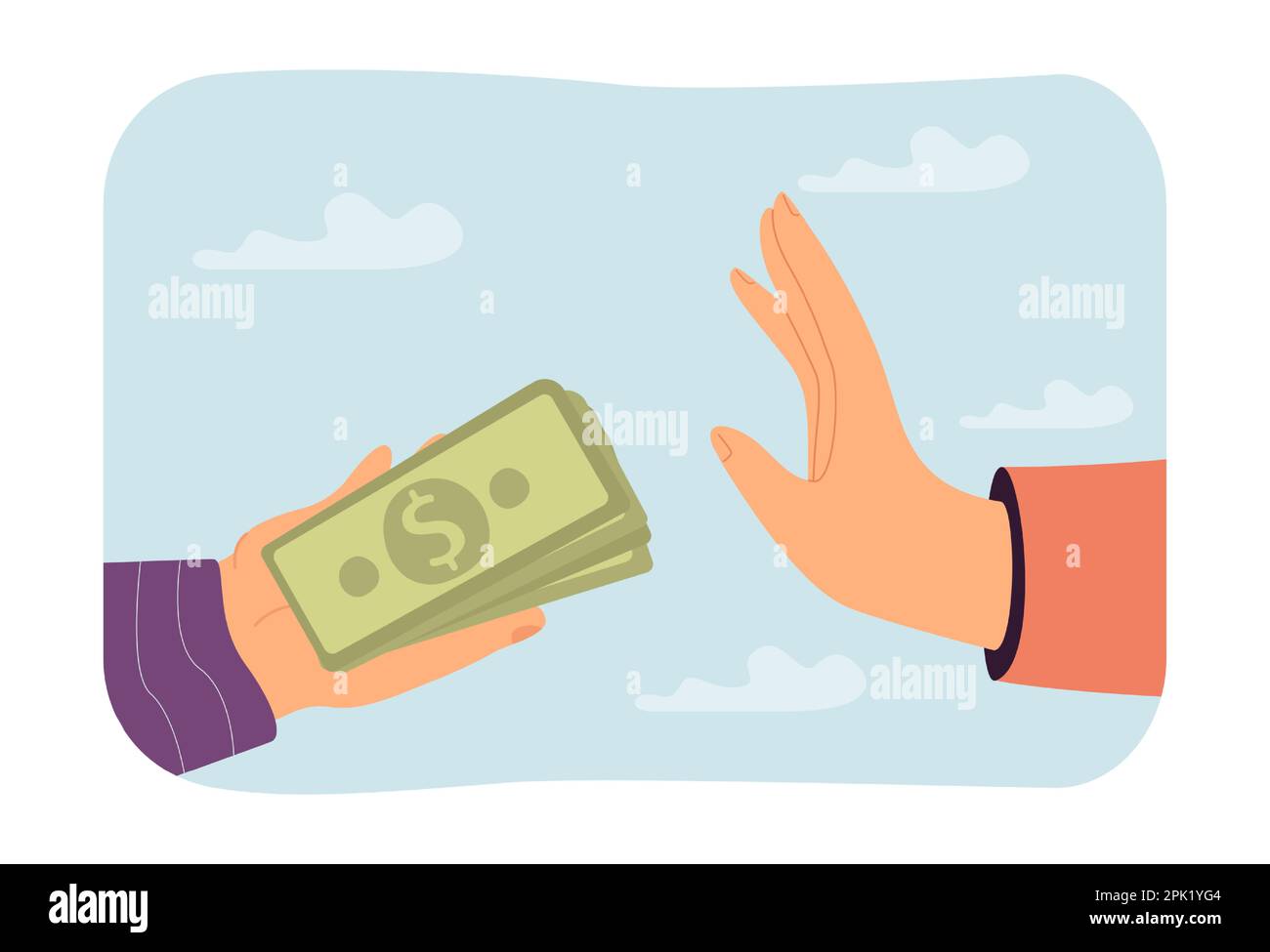 Refusing refusal Cut Out Stock Images & Pictures - Alamy