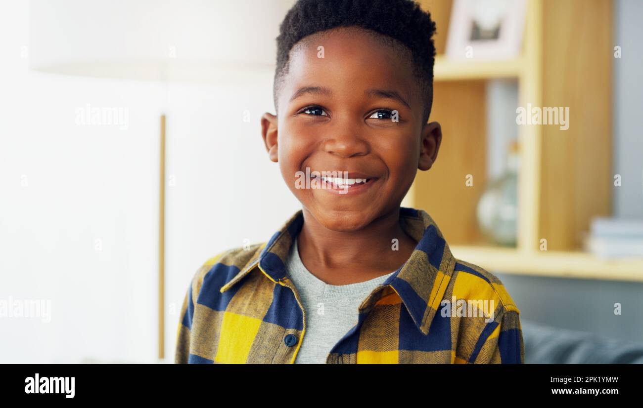 I bring all the fun to this house. Portrait of an adorable little boy ...
