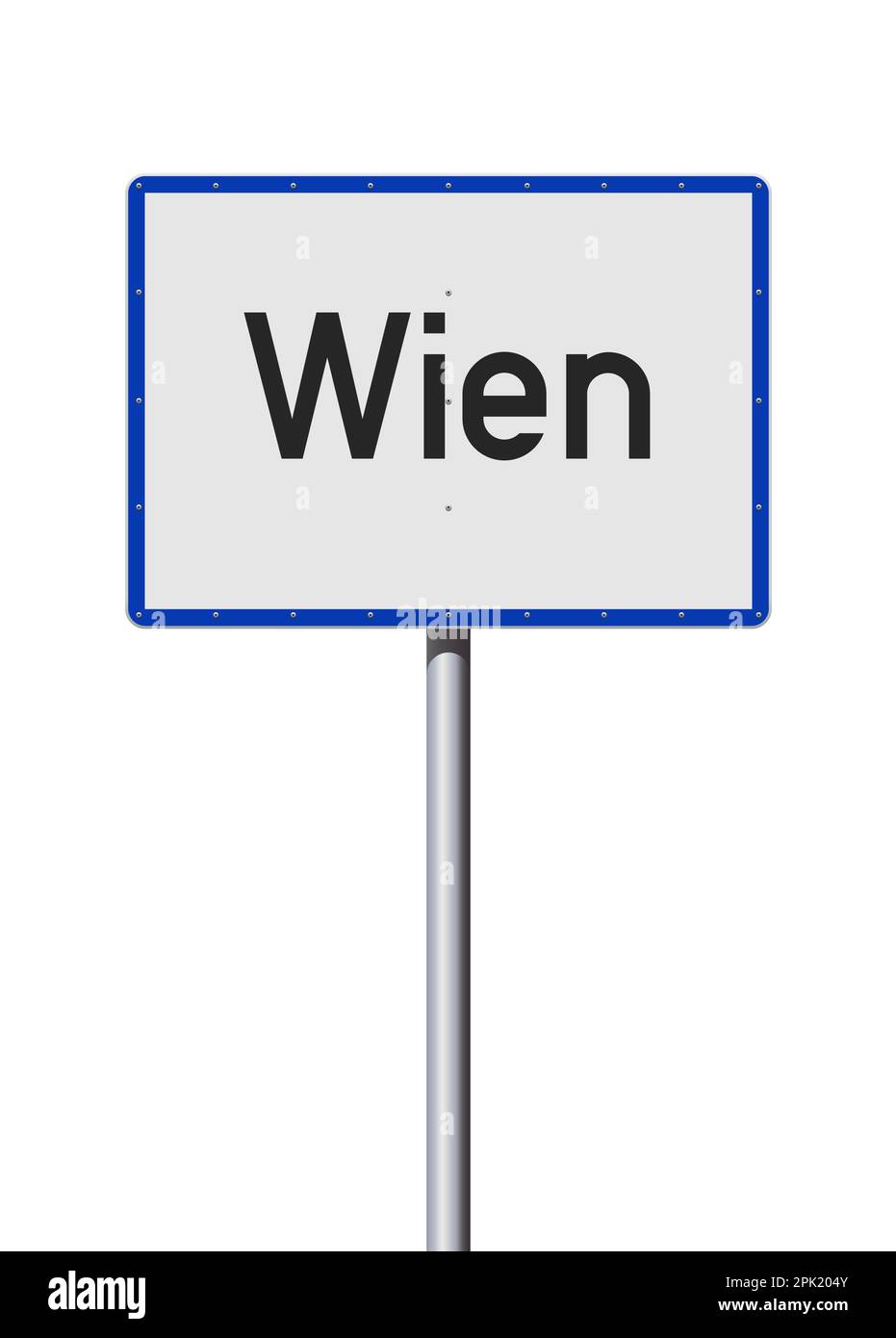 Vector illustration of the City of Vienna, Austria (Wien in German ...