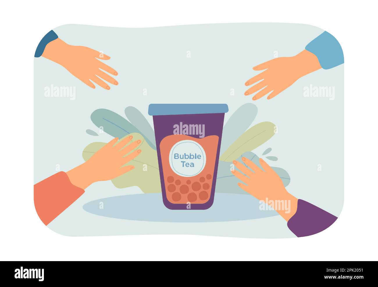 Tea bubble beverage milk Stock Vector Images - Alamy