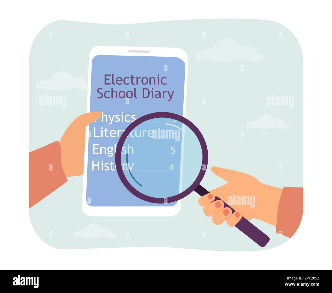 Diary digital phone Stock Vector Images - Alamy