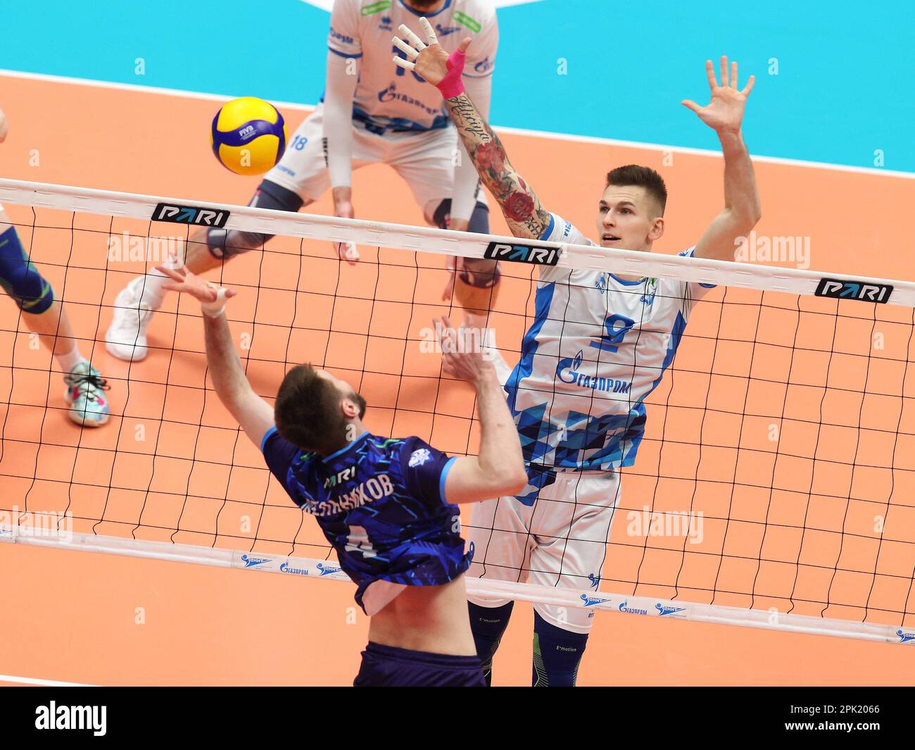 Russian Federation. Saint Petersburg. Volleyball. Russian Volleyball Championship. Playoffs. VK ...