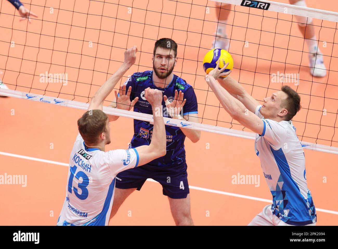 Russian Federation. Saint Petersburg. Volleyball. Russian Volleyball Championship. Playoffs. VK ...