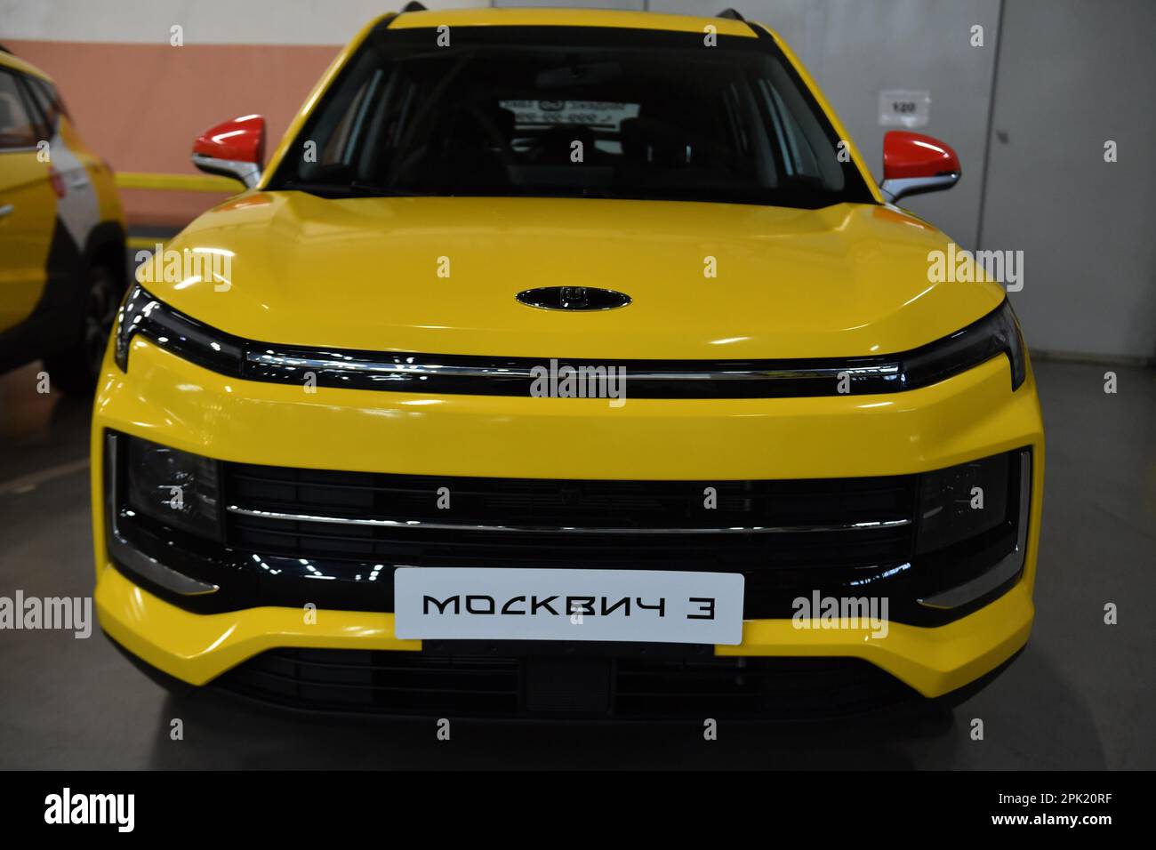 'Moscow. New crossovers 'Moskvich 3' for 'Yandex taxi' presented at the ...