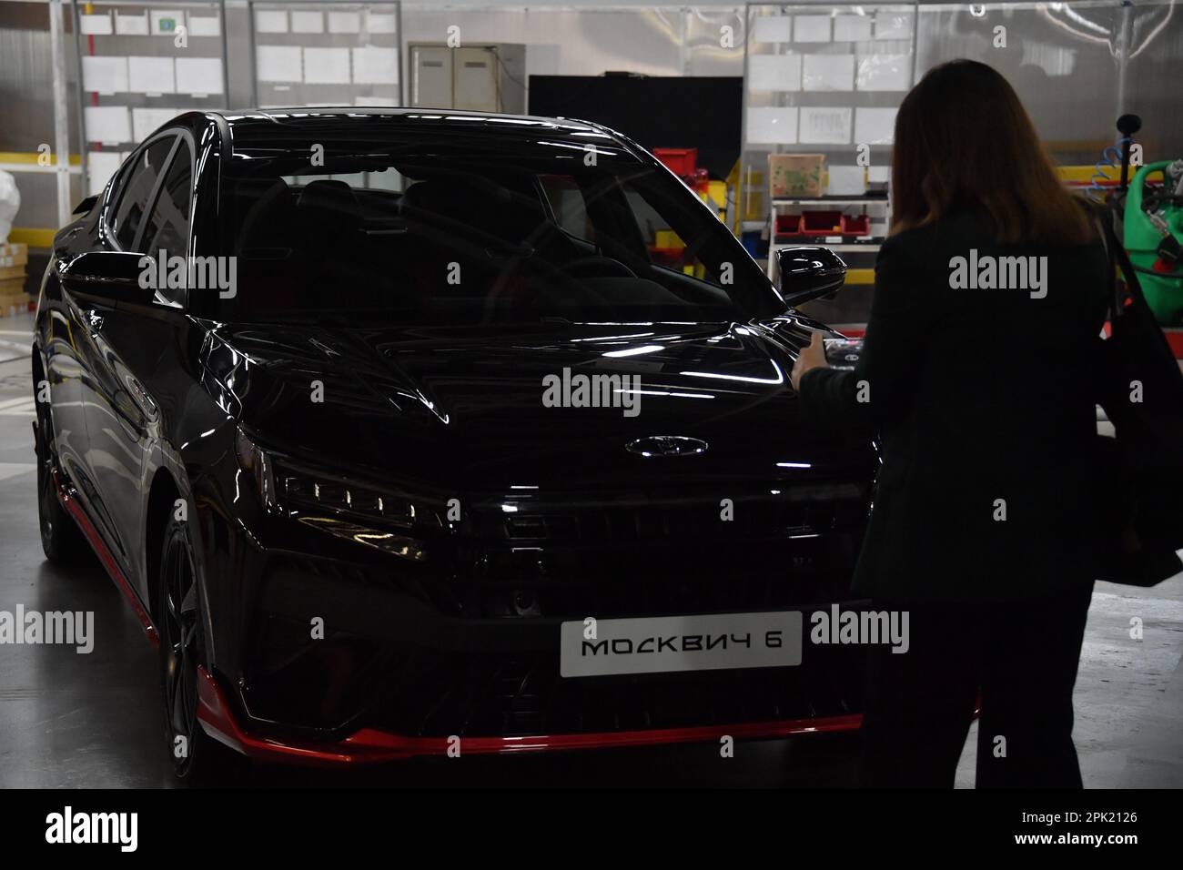 'Moscow. A new model - sedan 'Moskvich 6' is presented at the Moscow ...