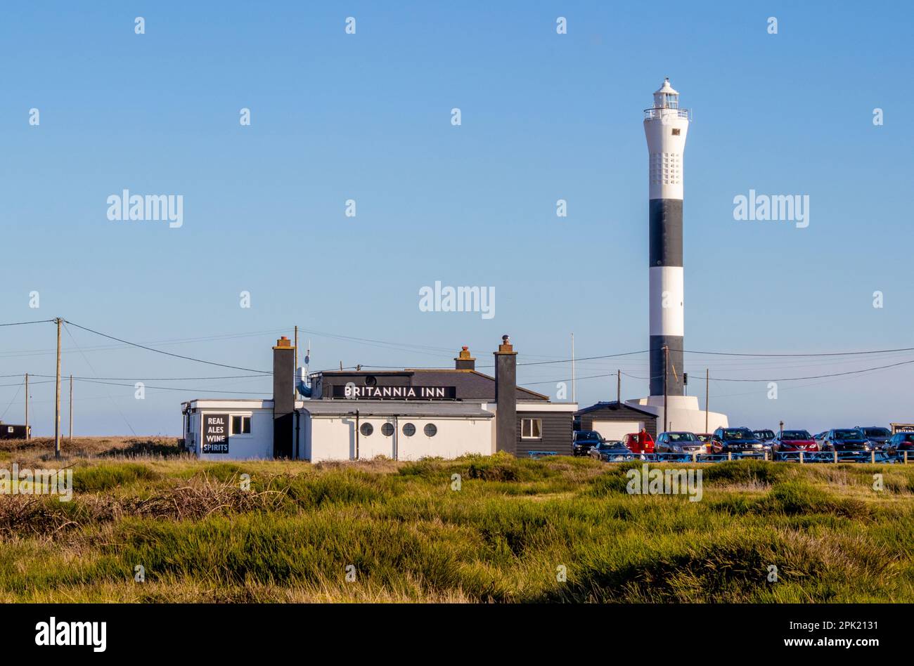 The Britannia Inn pub and restaurant and the The Old Lighthouse ...