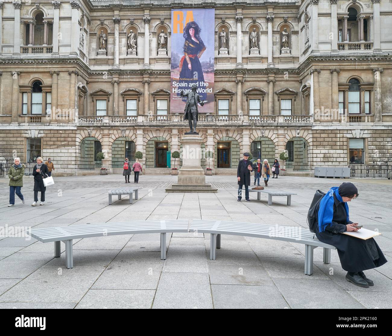 Royal Academy of Arts (RA), Burlington House, London, England Stock ...