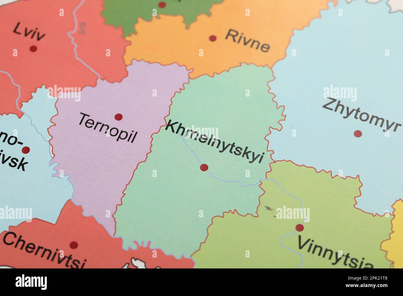 Colorful political map western hi-res stock photography and images - Alamy