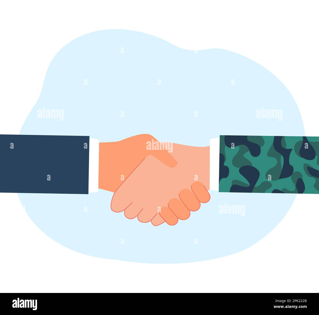 Military officer and civilian shaking hands Stock Vector Image & Art ...