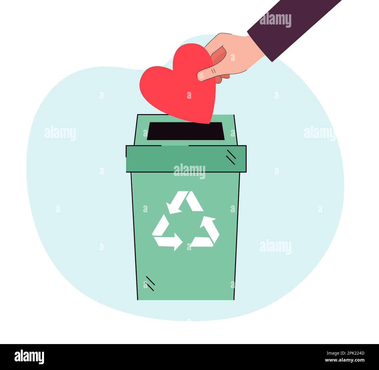 Heart bin Cut Out Stock Images & Pictures - Alamy