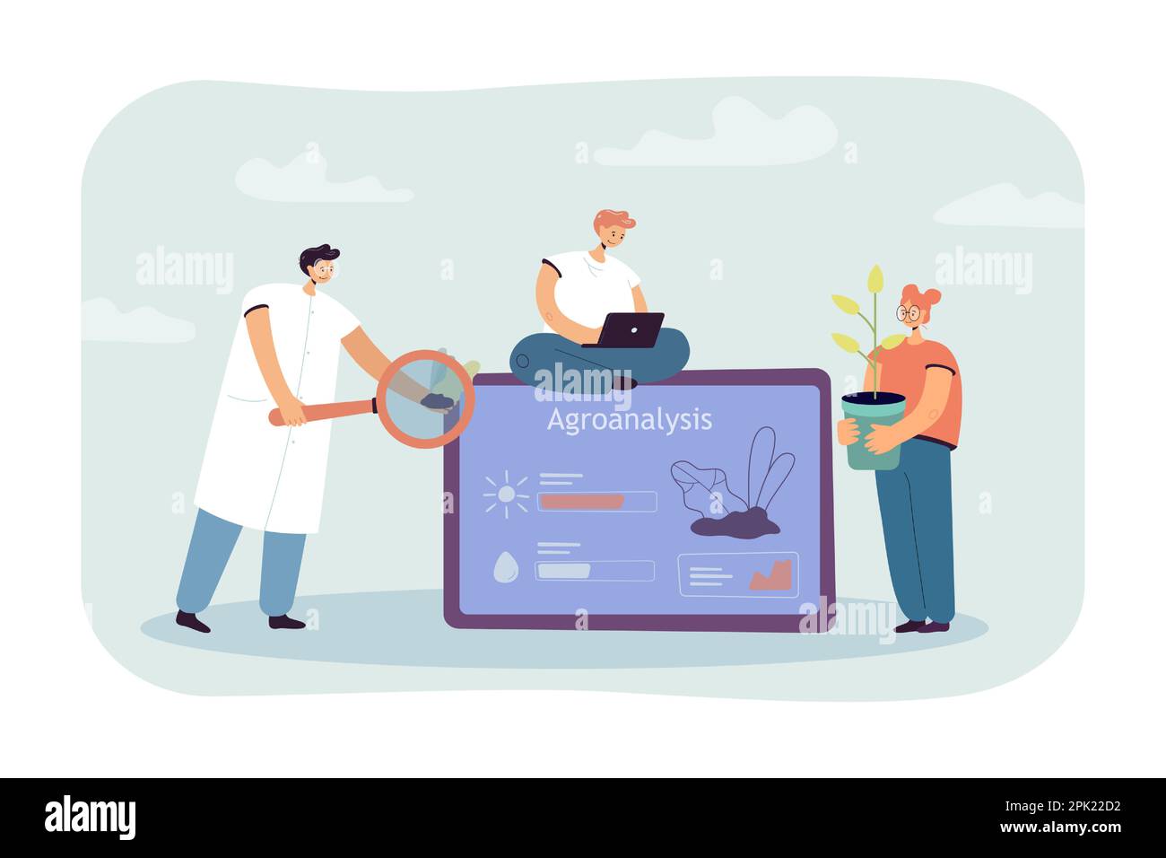 Research scientists soil hi-res stock photography and images - Alamy