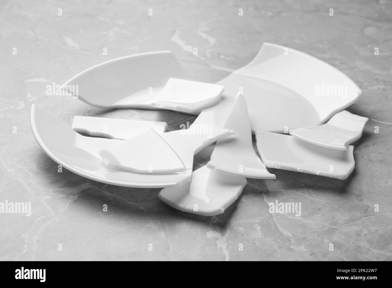 Kitchen table nobody mess Black and White Stock Photos & Images - Alamy