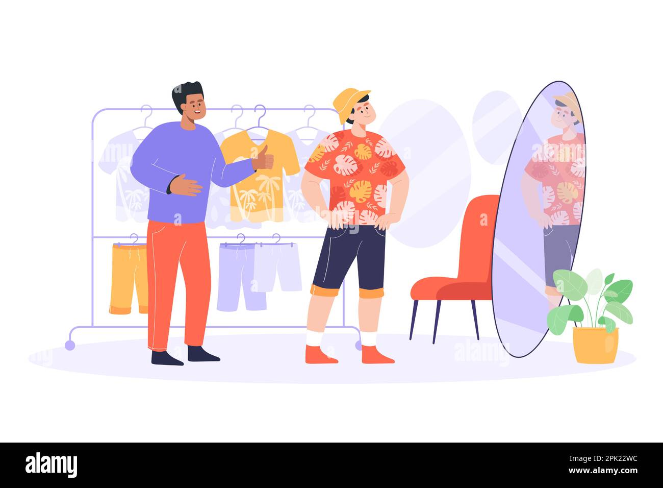 People shop clothing store Cut Out Stock Images & Pictures - Alamy