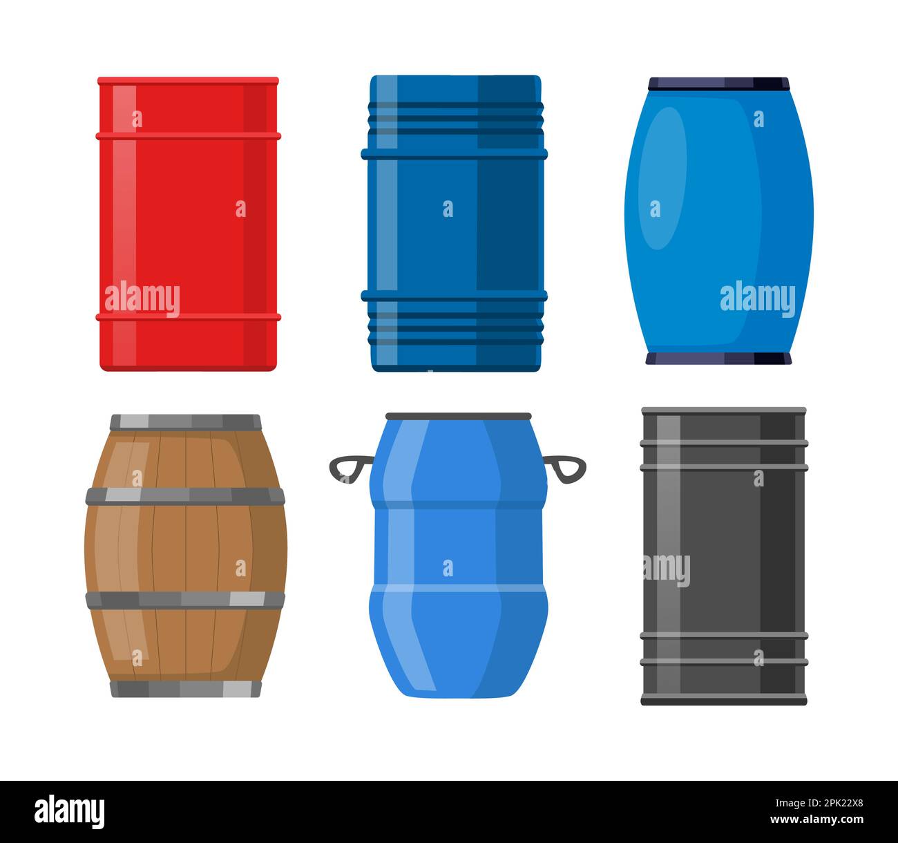 Steel barrels beer barrels Stock Vector Images - Alamy