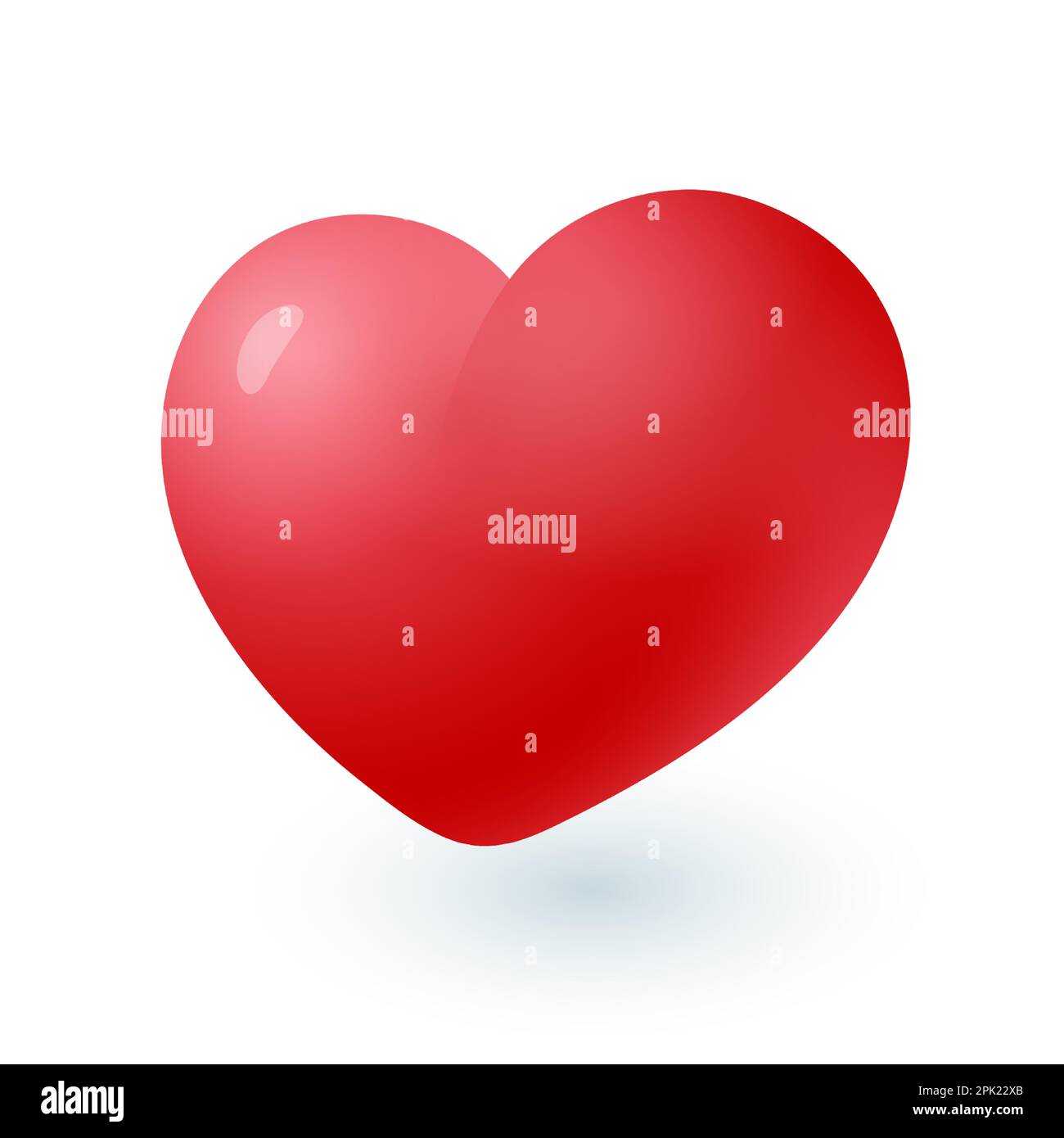Red comic heart 3D icon Stock Vector Image & Art - Alamy