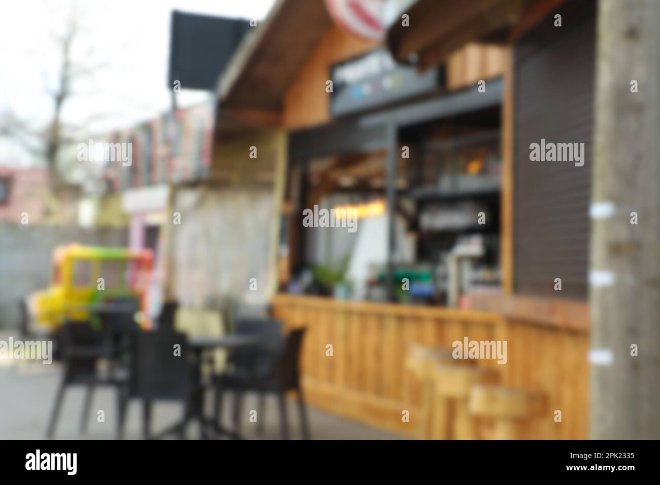 Public place public outdoor restaurant on the street hi-res stock ...