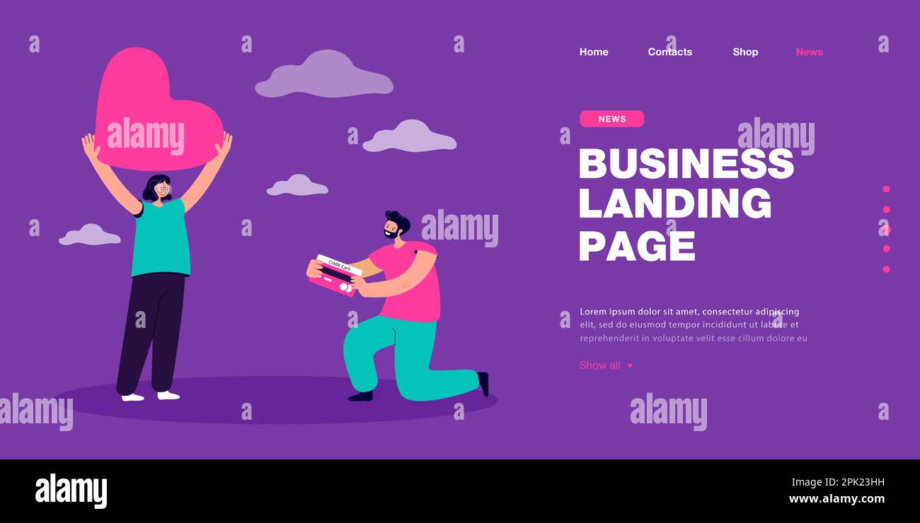 Woman giving gift boyfriend Stock Vector Images - Alamy