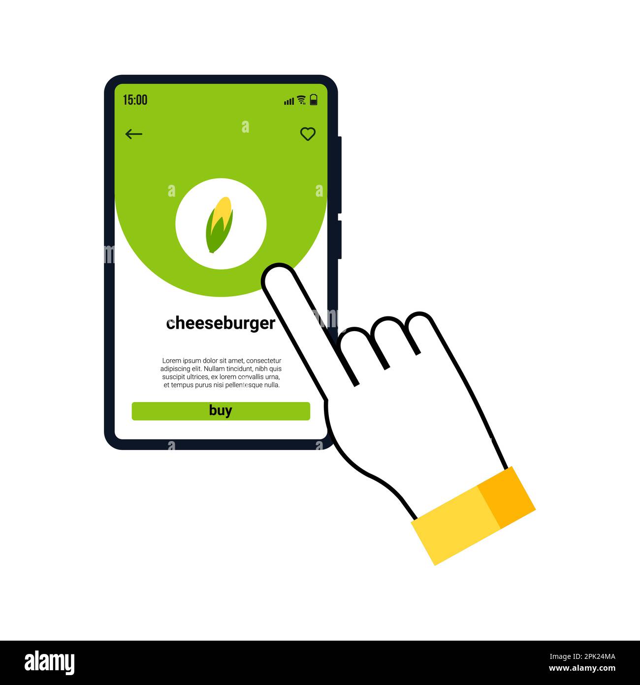 Online shopping, Food delivery. Icons to express, delivery Home. Hand ...