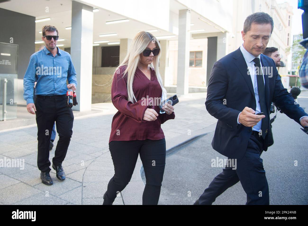 Cleo's mother Ellie Smith departs the District Court of WA in Perth ...