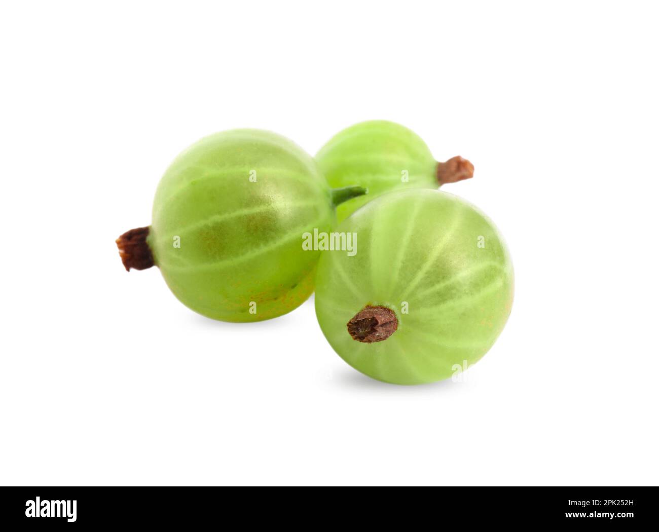 Three fresh ripe gooseberries isolated on white Stock Photo - Alamy