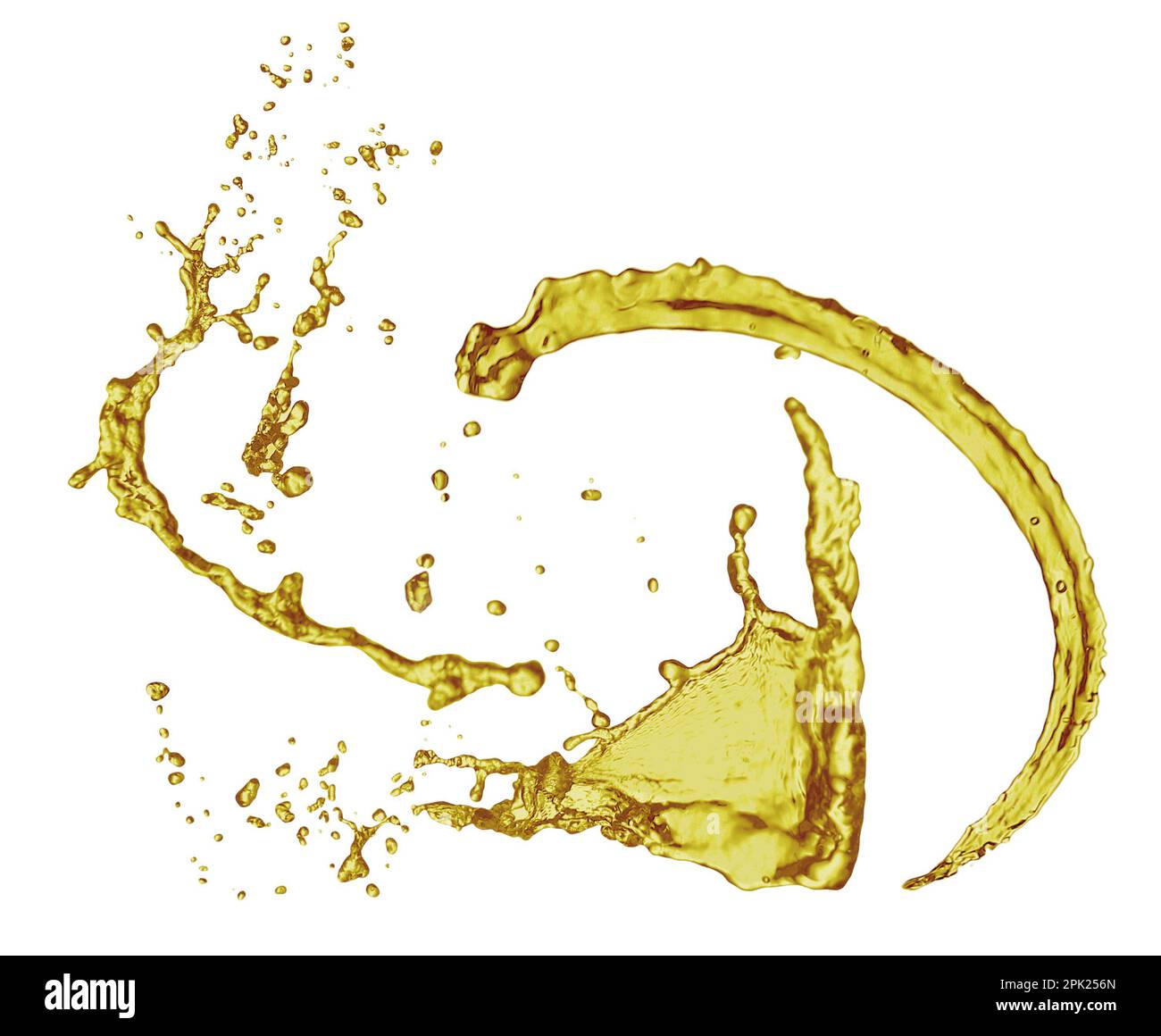 Natural organic cooking oil splashing on white background Stock Photo ...