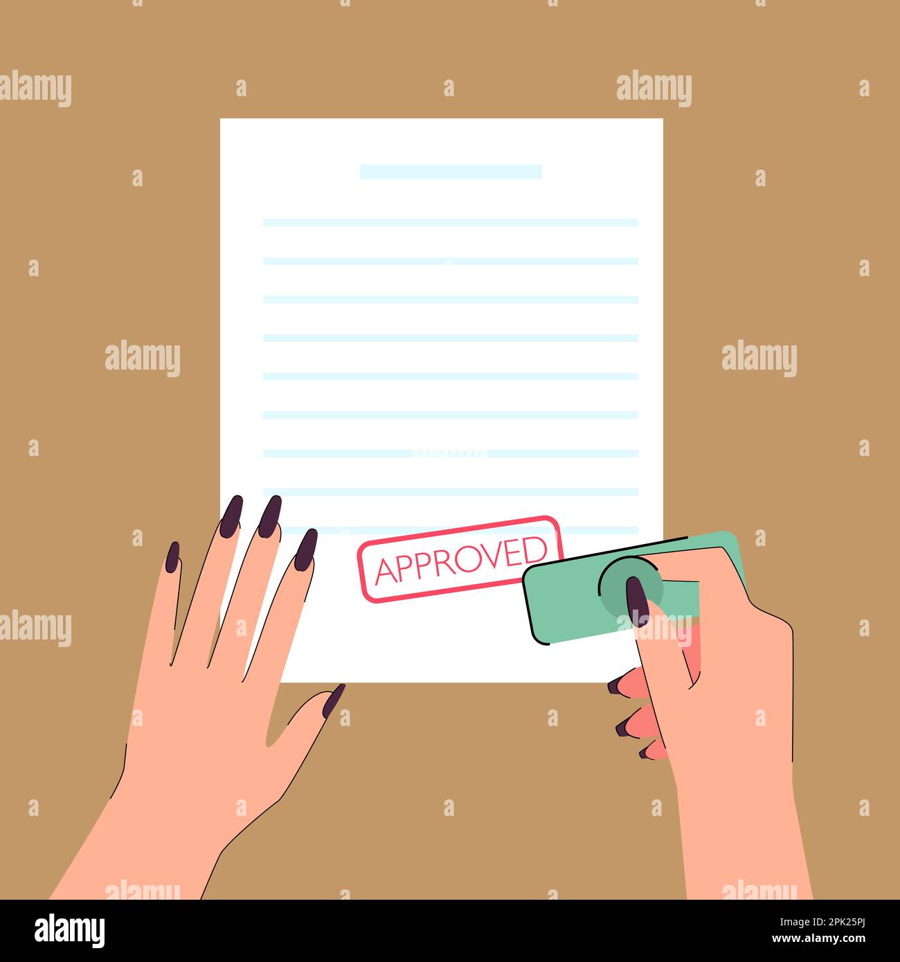 Approval sheet Stock Vector Images - Alamy