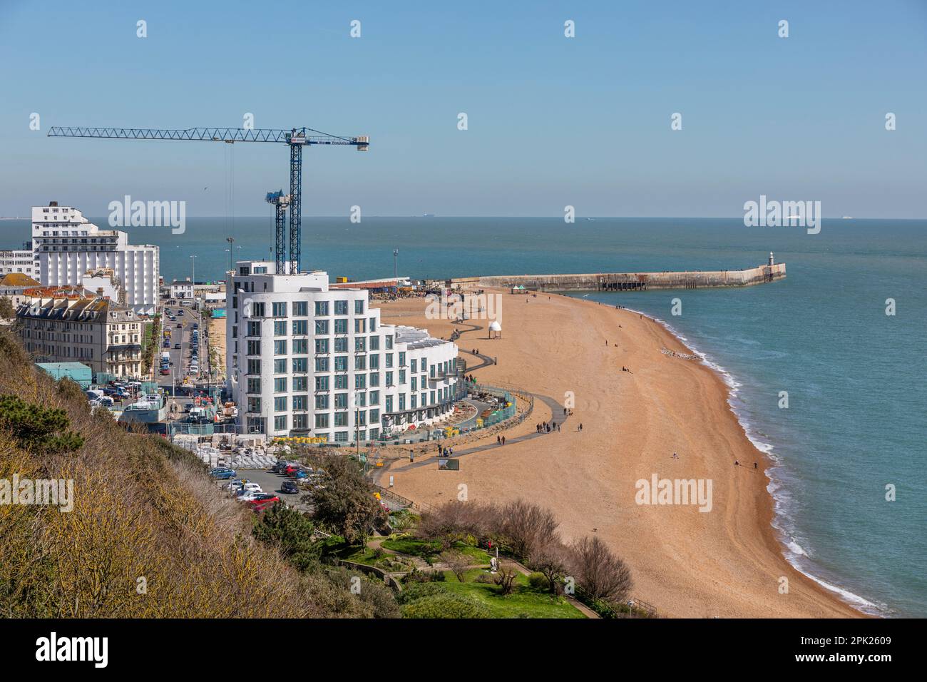 The Shoreline development, Folkestone nearing completion Stock Photo ...