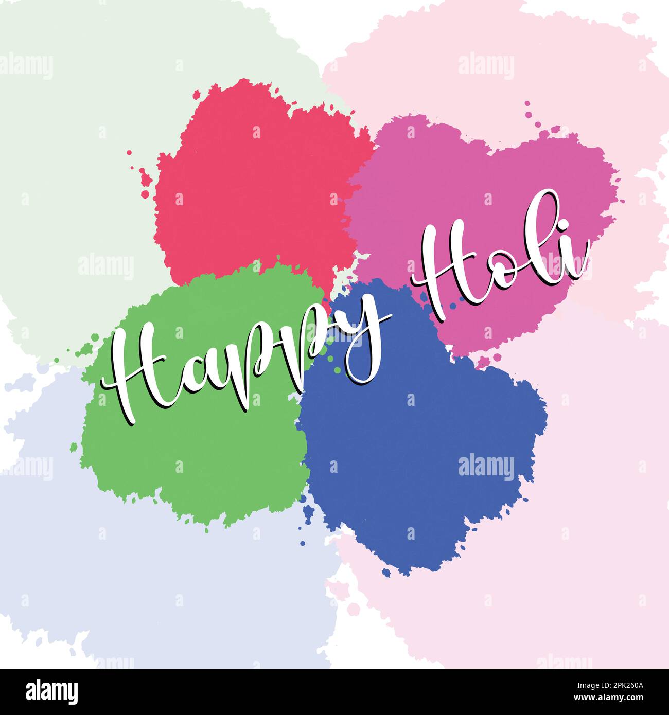 Beautiful Indian festival Colorful Happy Holi celebrations with colors ...