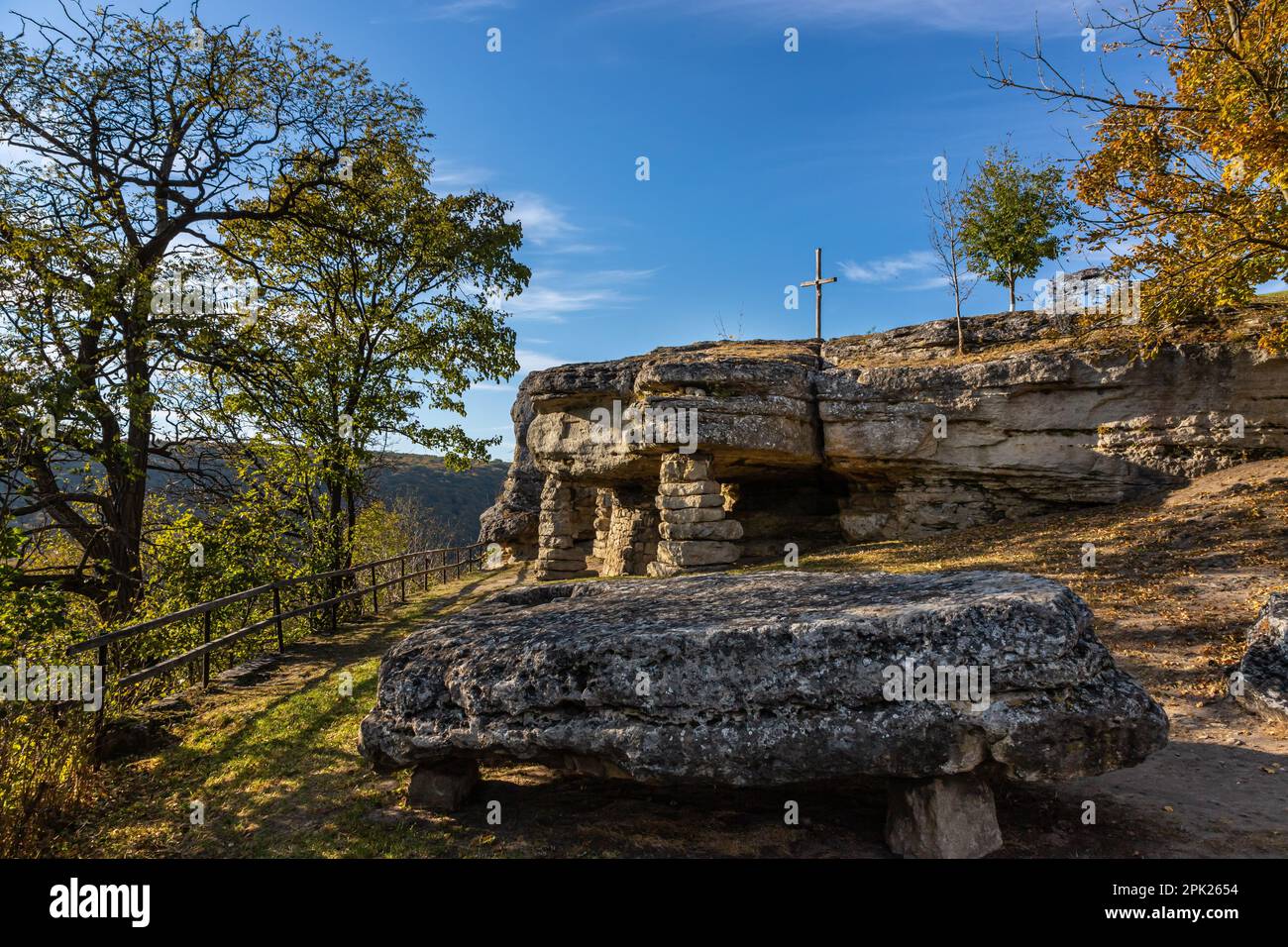 Cave-temple of pre-Christian time Pagan IX century in the village of ...