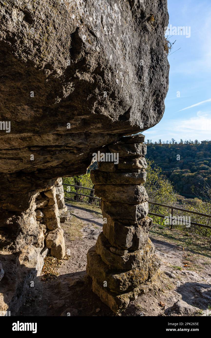 Cave-temple of pre-Christian time Pagan IX century in the village of ...