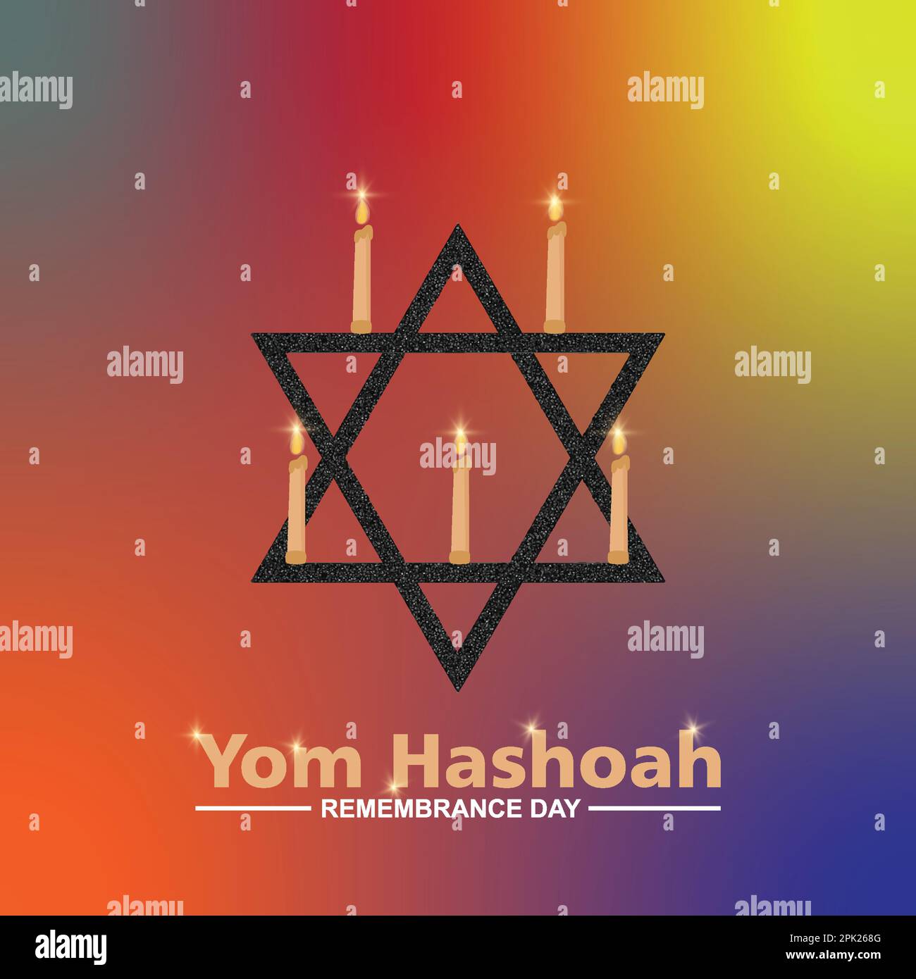 Illustration of Yom HaShoah (Holocaust Remembrance Day), modern vector ... Illustration of Yom HaShoah (Holocaust Remembrance Day), modern vector ...