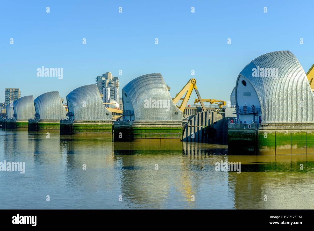 The Thames Barrier on the River Thames, London, England, United Kingdom ...