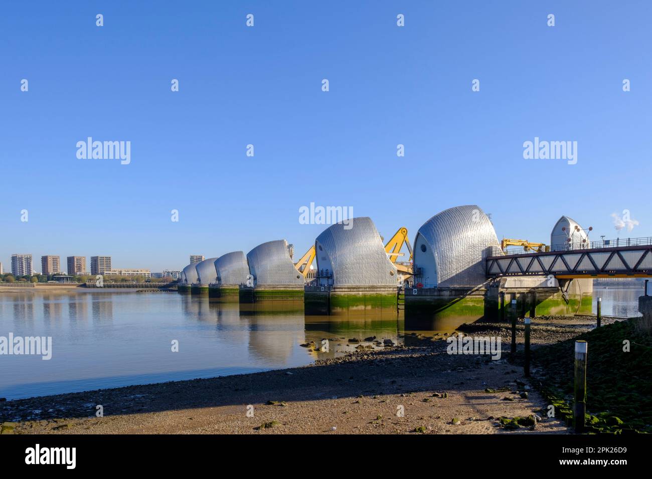The Thames Barrier on the River Thames, London, England, United Kingdom ...