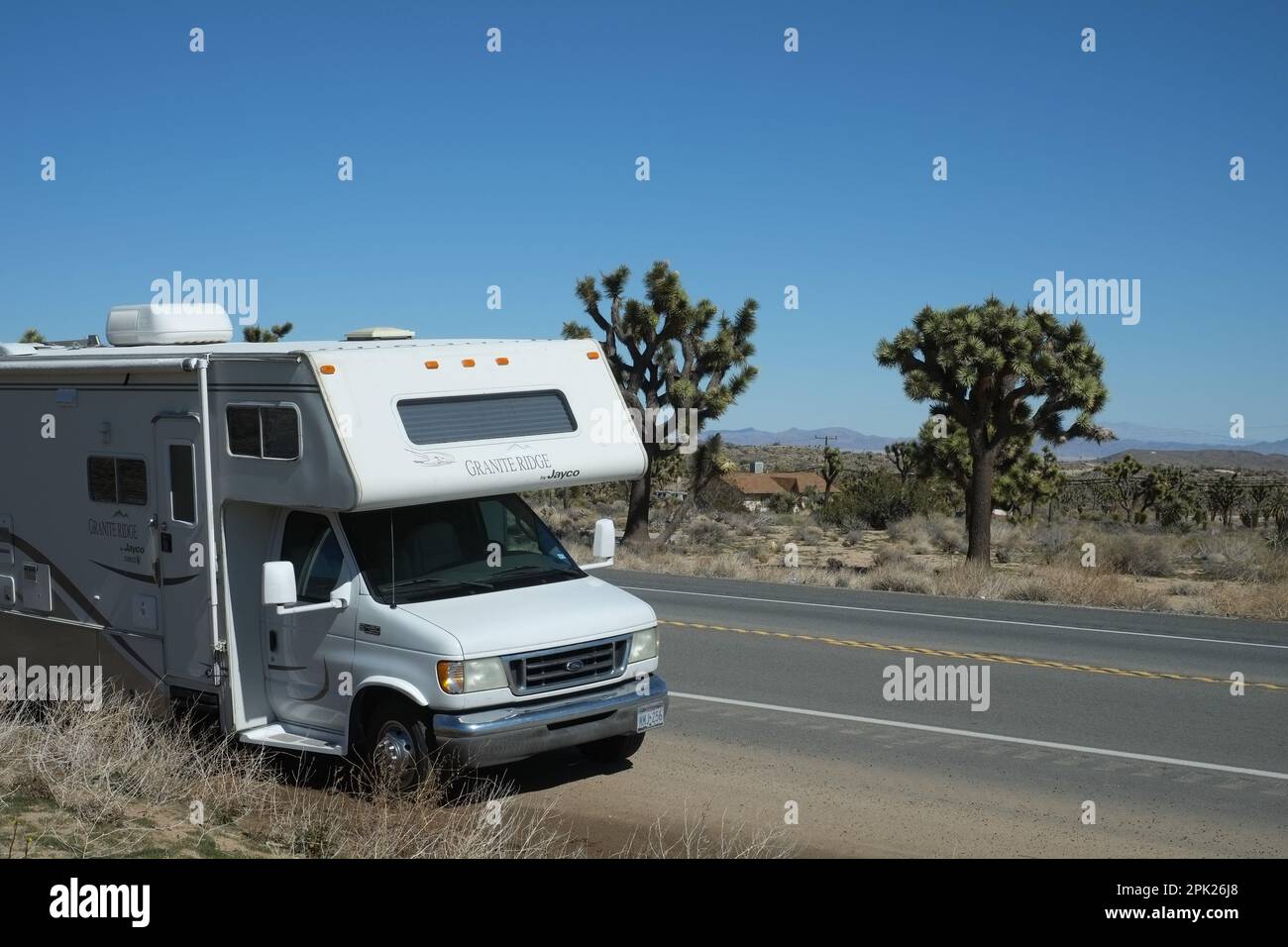 RV, Joshua Tree National Park, California, USA Stock Photo - Alamy