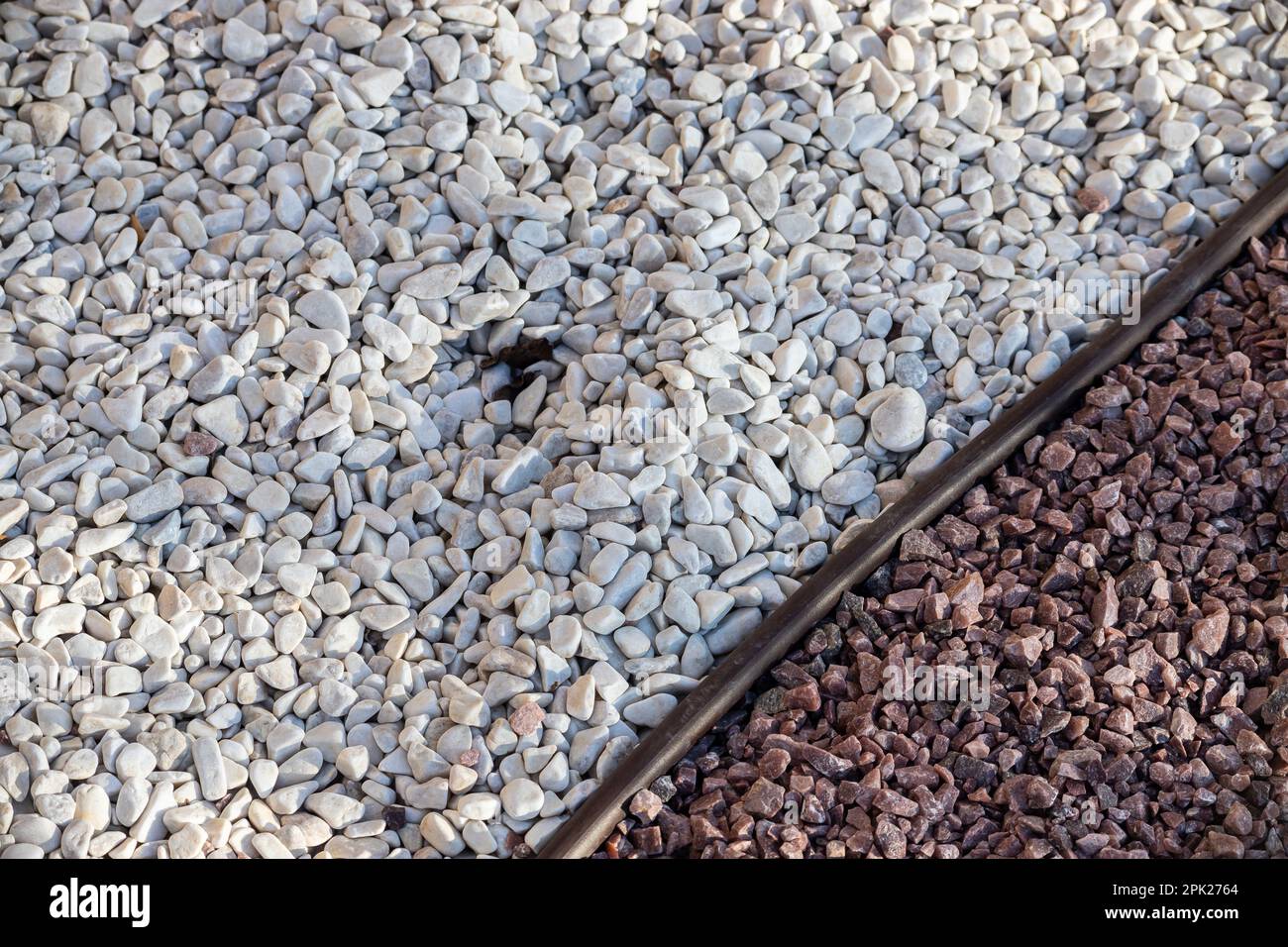 small bright pebbles and gravel as background or texture Stock Photo ...