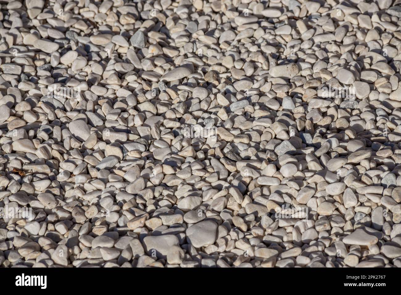 small bright pebbles and gravel as background or texture Stock Photo ...