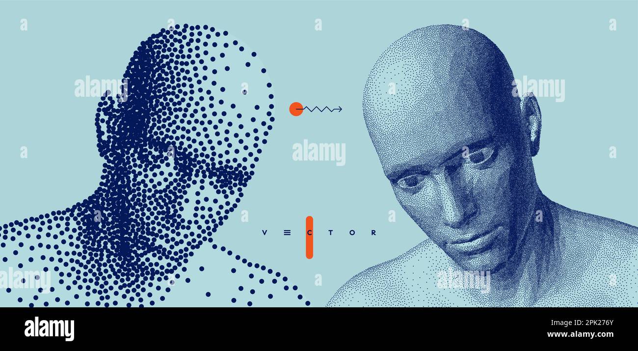 Two opponents facing each other. People talk face to face. Illustration ...