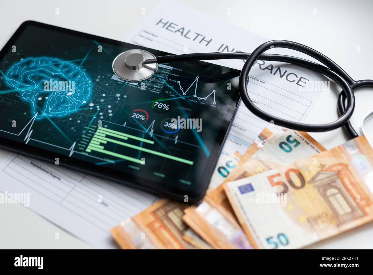 Health Insurance Online Application Form on screen tablet pc, health ...