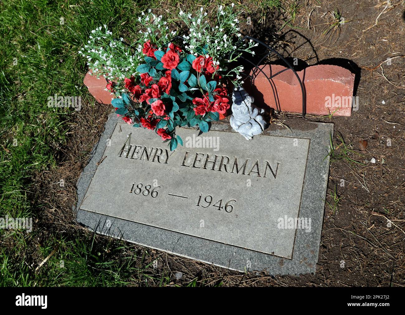 Los Angeles, California, USA 4th April 2023 Actor Henry Lehrman's Grave ...