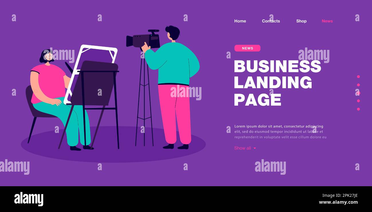 Young male artist painting Stock Vector Images - Alamy