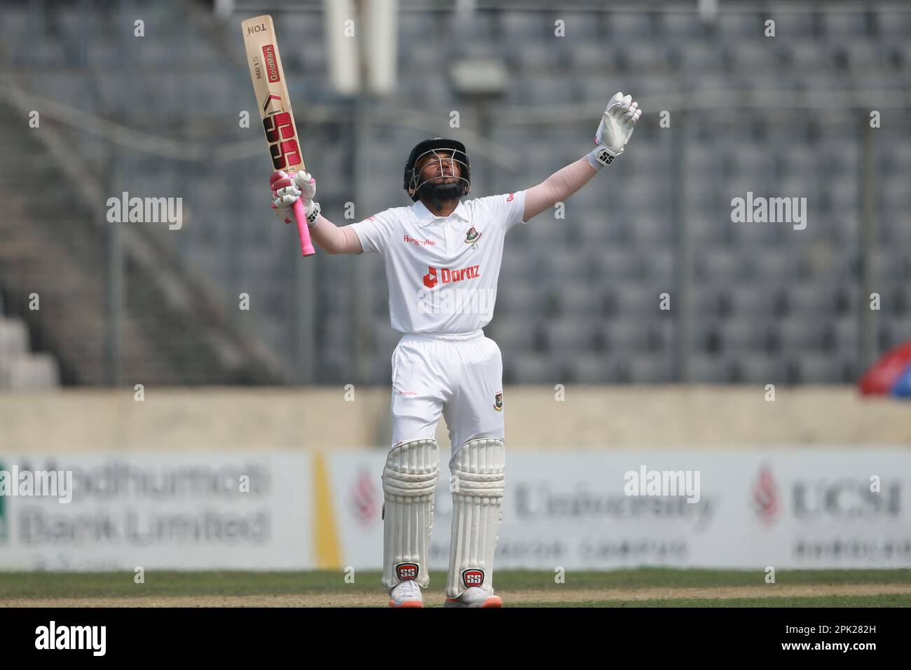 Bangladesh’s veteran batter Mushfiqur Rahim brought up his 10th Test ...