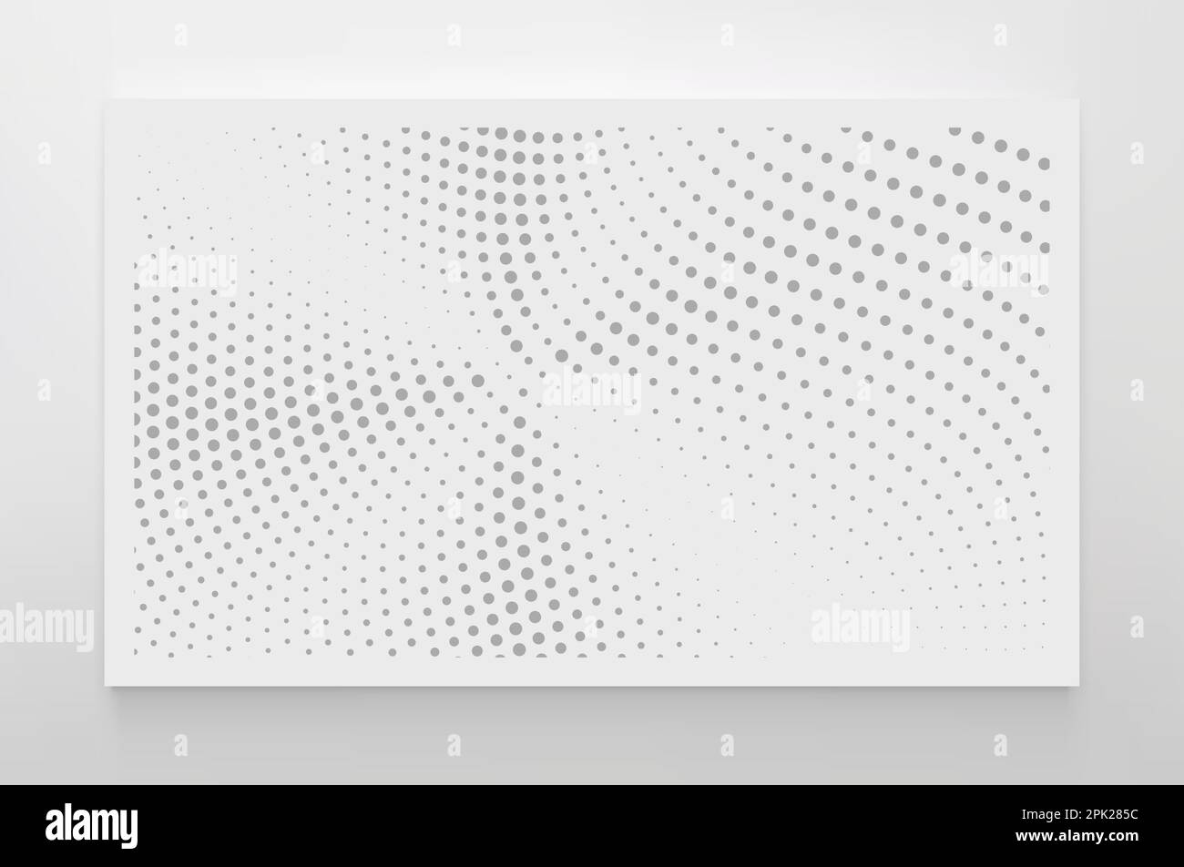 Fading pattern of solid circle dots. Wavy dotted background. 3d vector ...