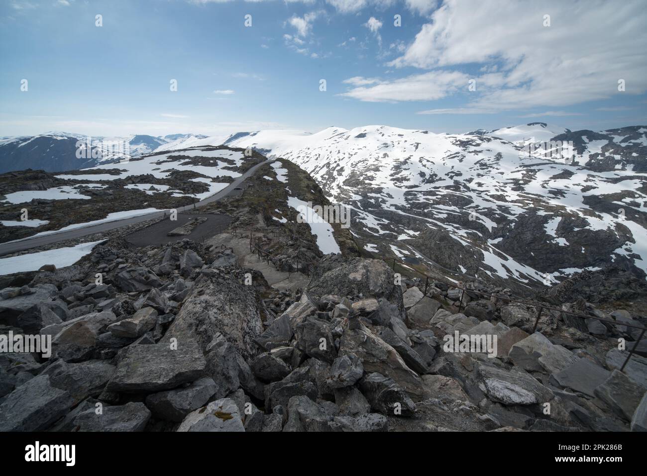 fjell around Dalsnibba summit which is a touristic hotspot just south ...