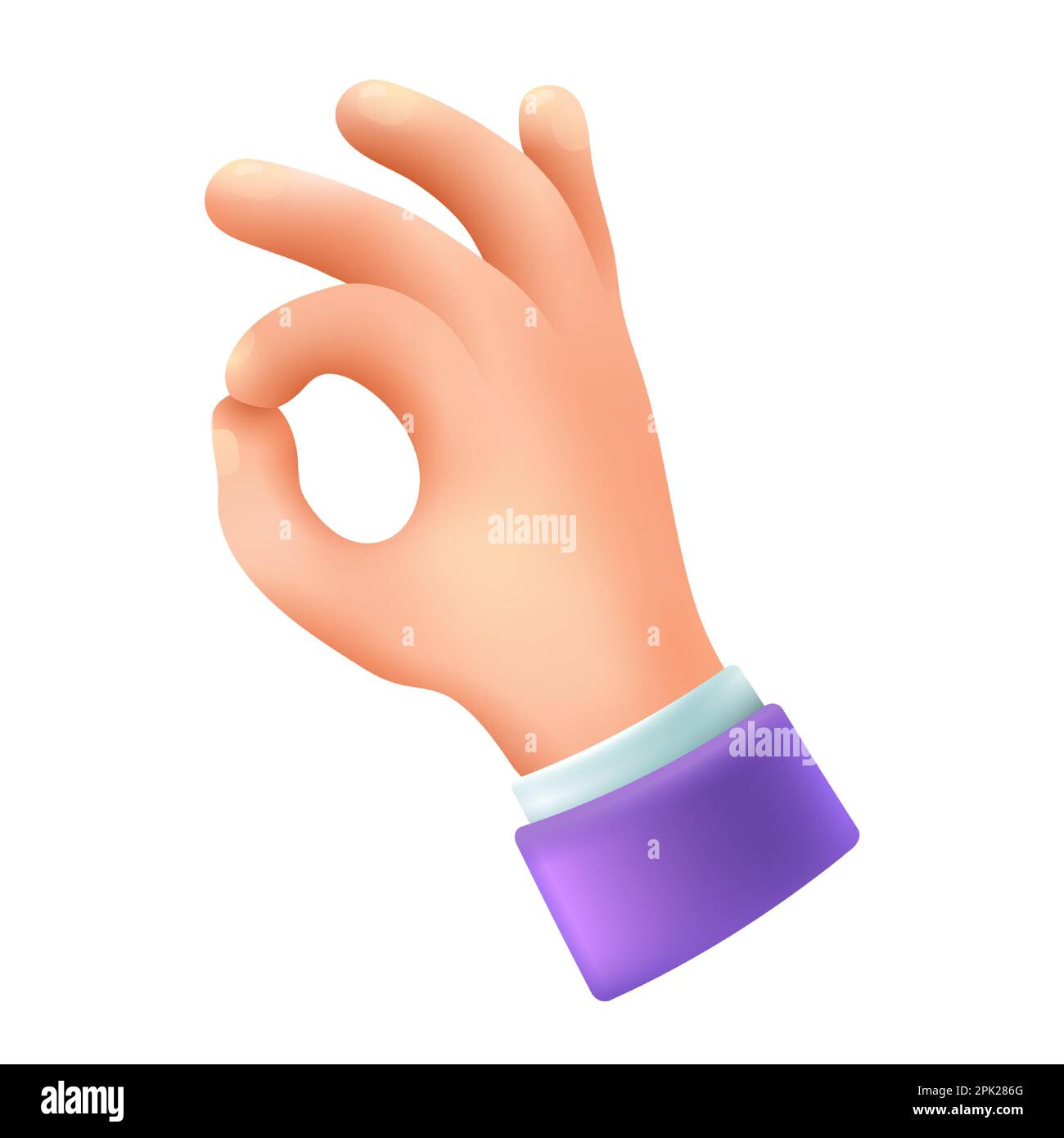 Making ok sign Stock Vector Images - Alamy