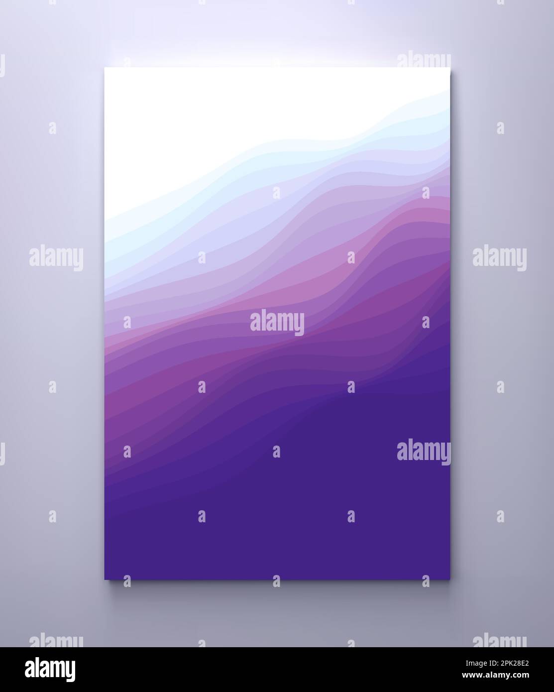 Abstract ocean seascape. Sea surface. Realistic landscape with waves ...