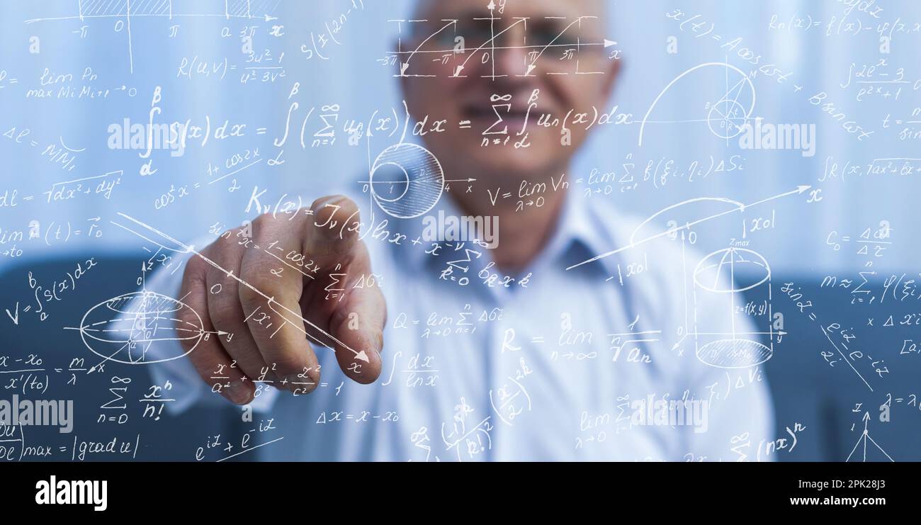 mathematics formulas, high education concept Stock Photo - Alamy
