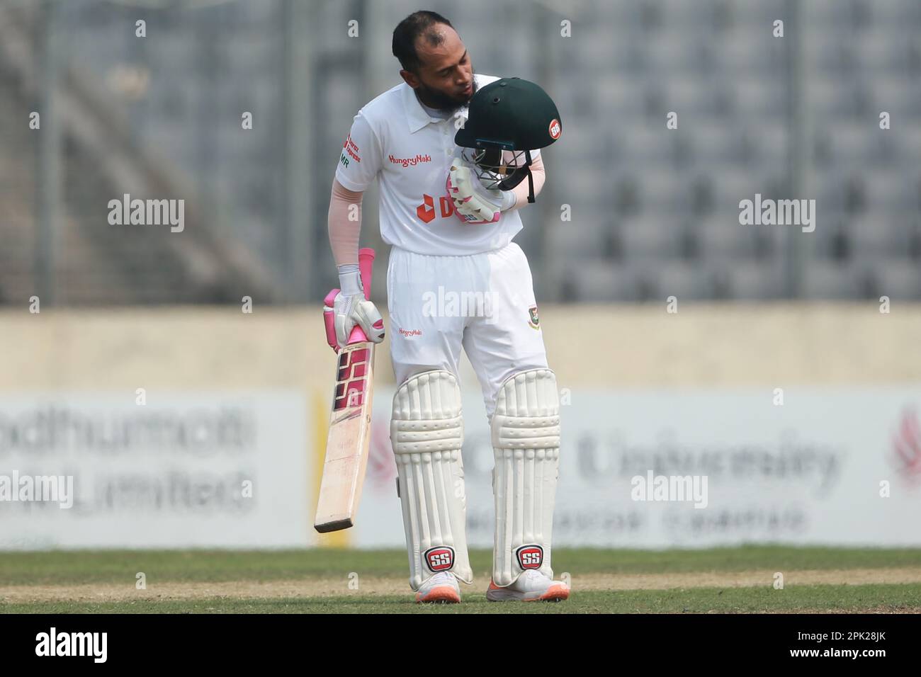 Bangladesh’s veteran batter Mushfiqur Rahim brought up his 10th Test ...