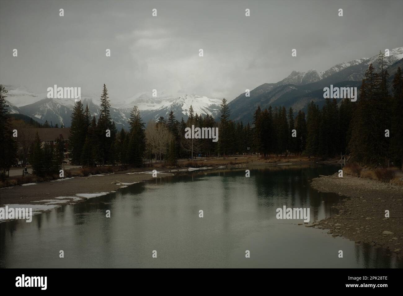 Bow River, Banff, Alberta, Canada Stock Photo - Alamy